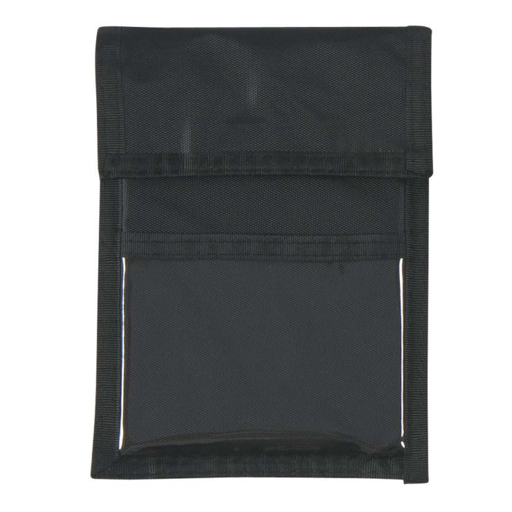 Nylon Neck Wallet Badge Holder Black Bradford Business Checks
