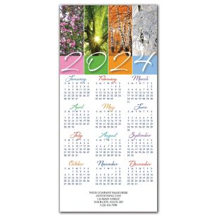 Yearlong Wishes Calendar Cards - White Bradford Business Checks